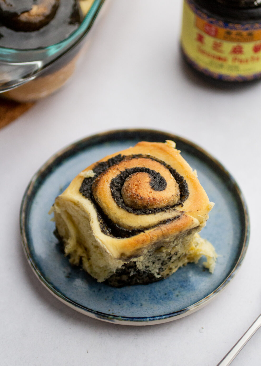 Black Sesame Sweet Rolls - The Pancake Princess