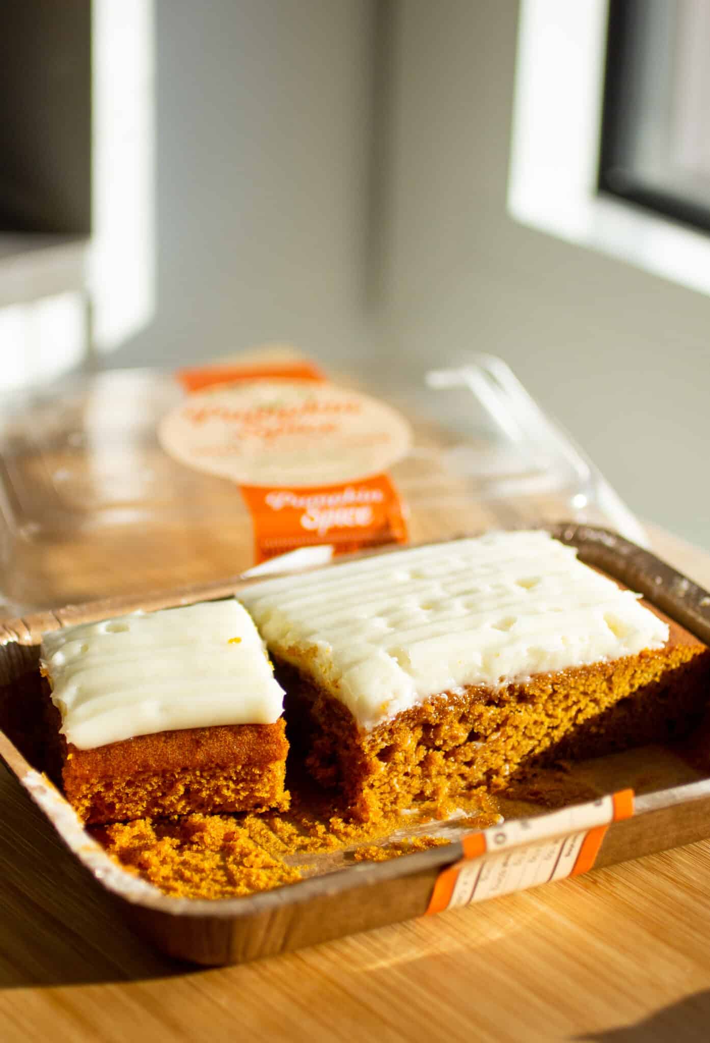 Pumpkin Spice Mini Sheet Cake (Trader Joe's copycat) - The Pancake Princess