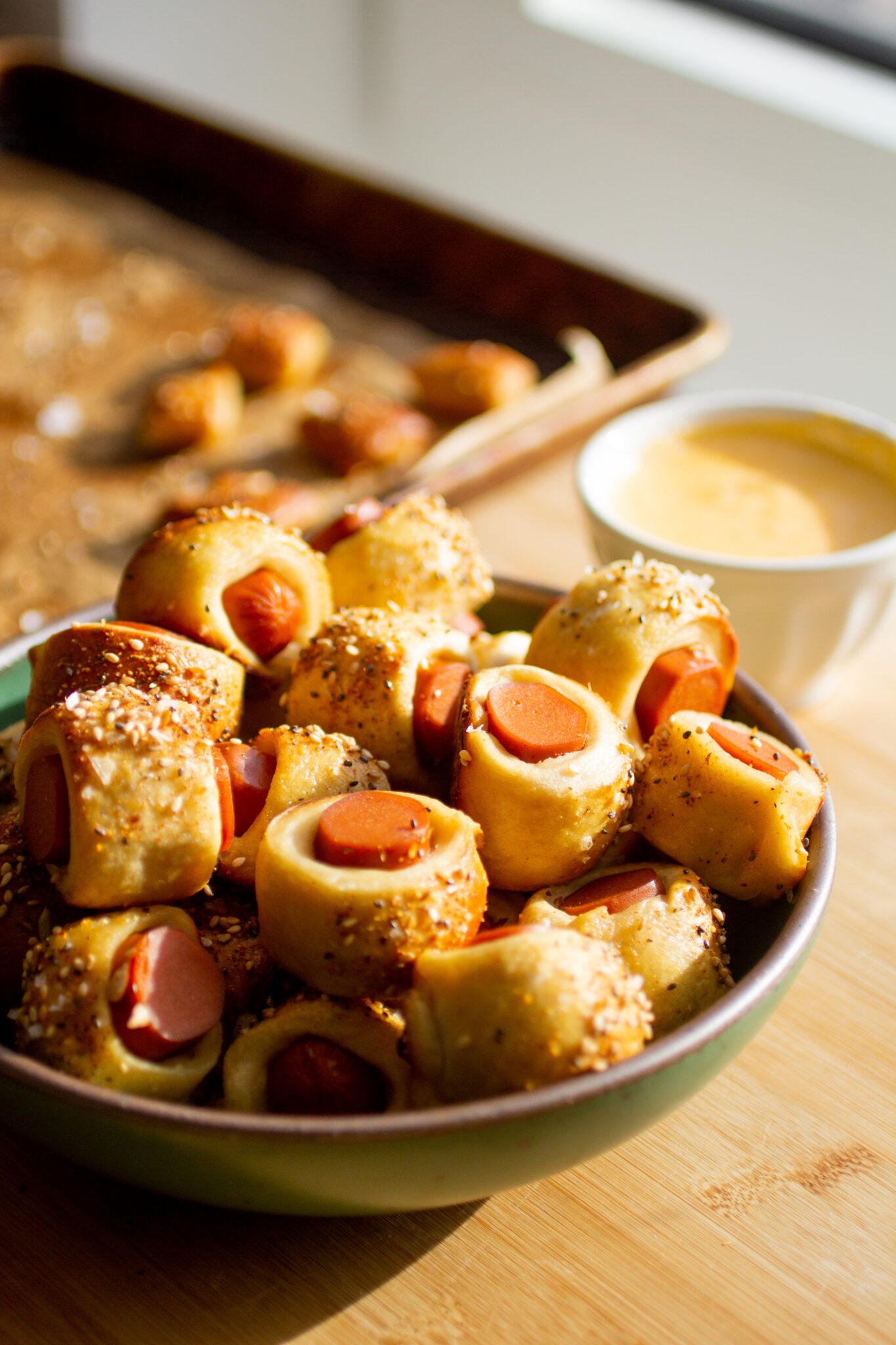 Mini Pretzel Dogs - The Pancake Princess