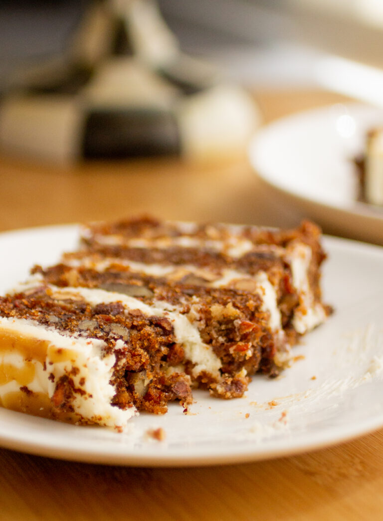 Carrot Cake with Candied Pecans - The Pancake Princess