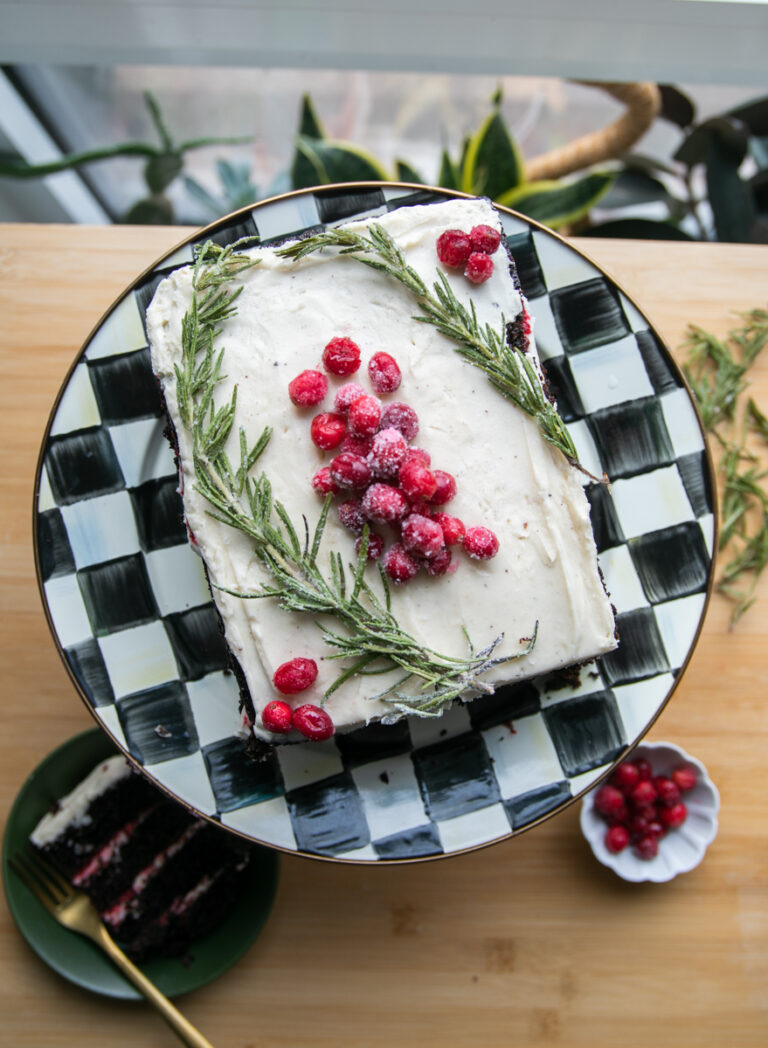 Chocolate Cranberry Cake - The Pancake Princess