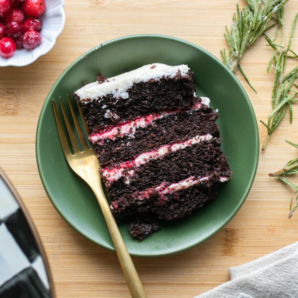Chocolate Cranberry Cake - The Pancake Princess