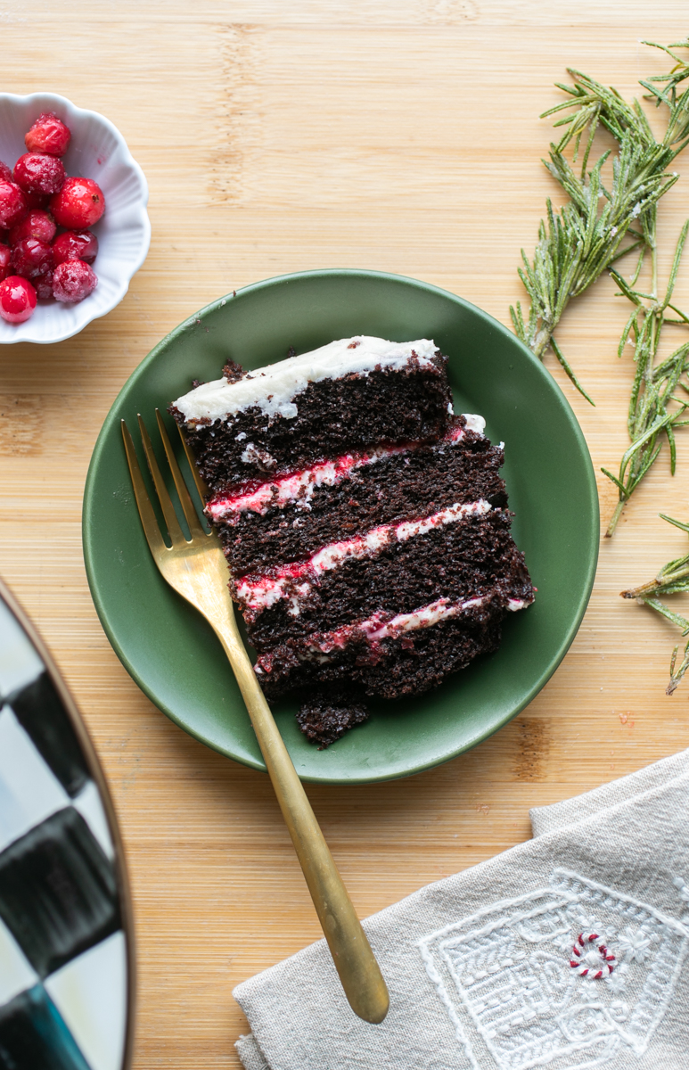 Chocolate Cranberry Cake - The Pancake Princess